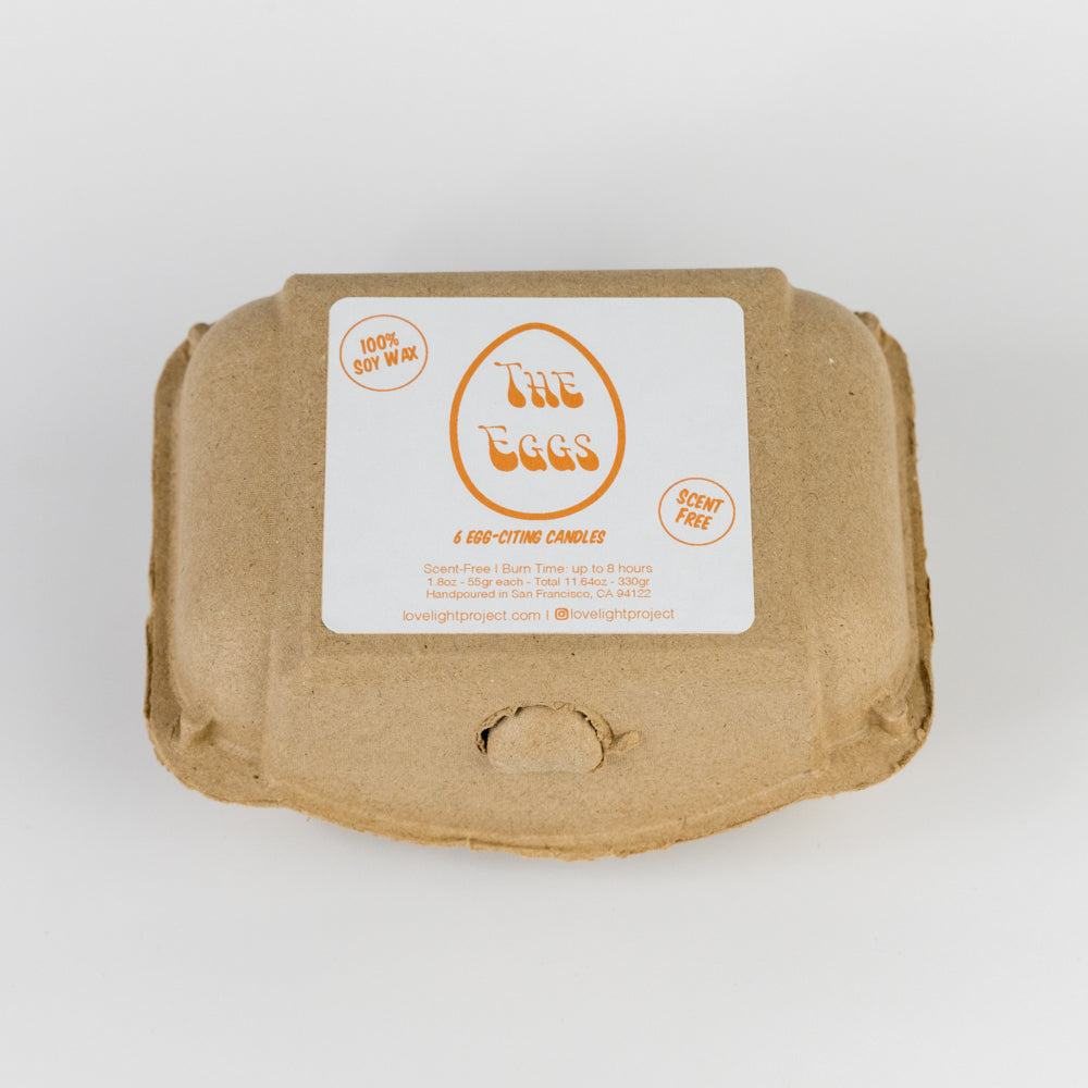 Soy Wax Egg Candles Set of 6 – Rare Device