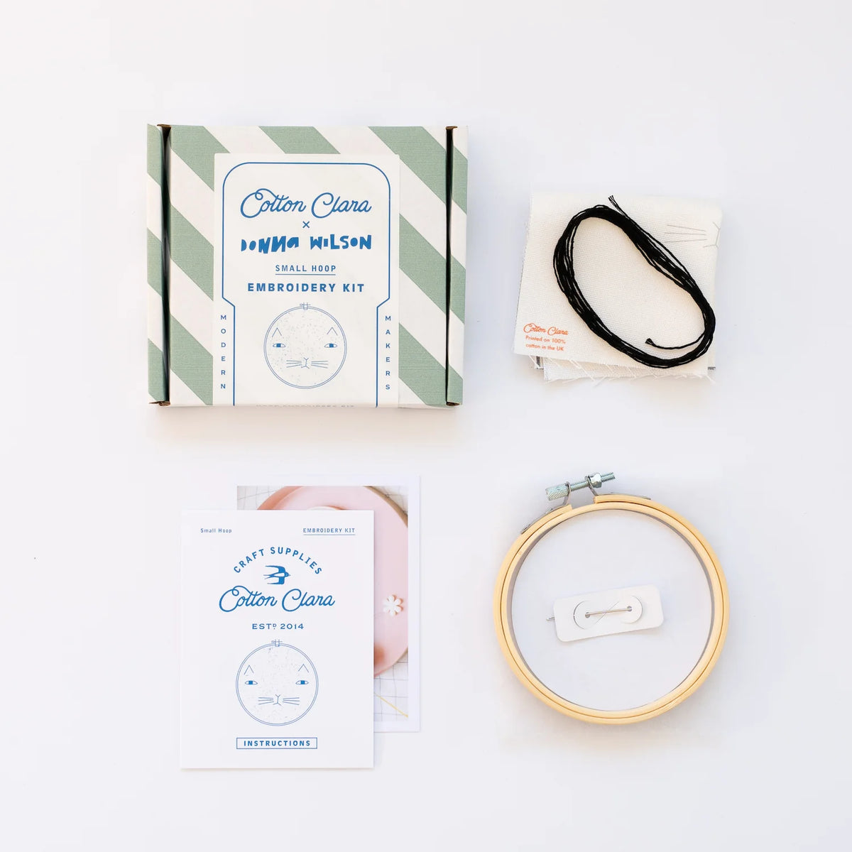 Mog the Cat Donna Wilson Embroidery Hoop Kit – Rare Device